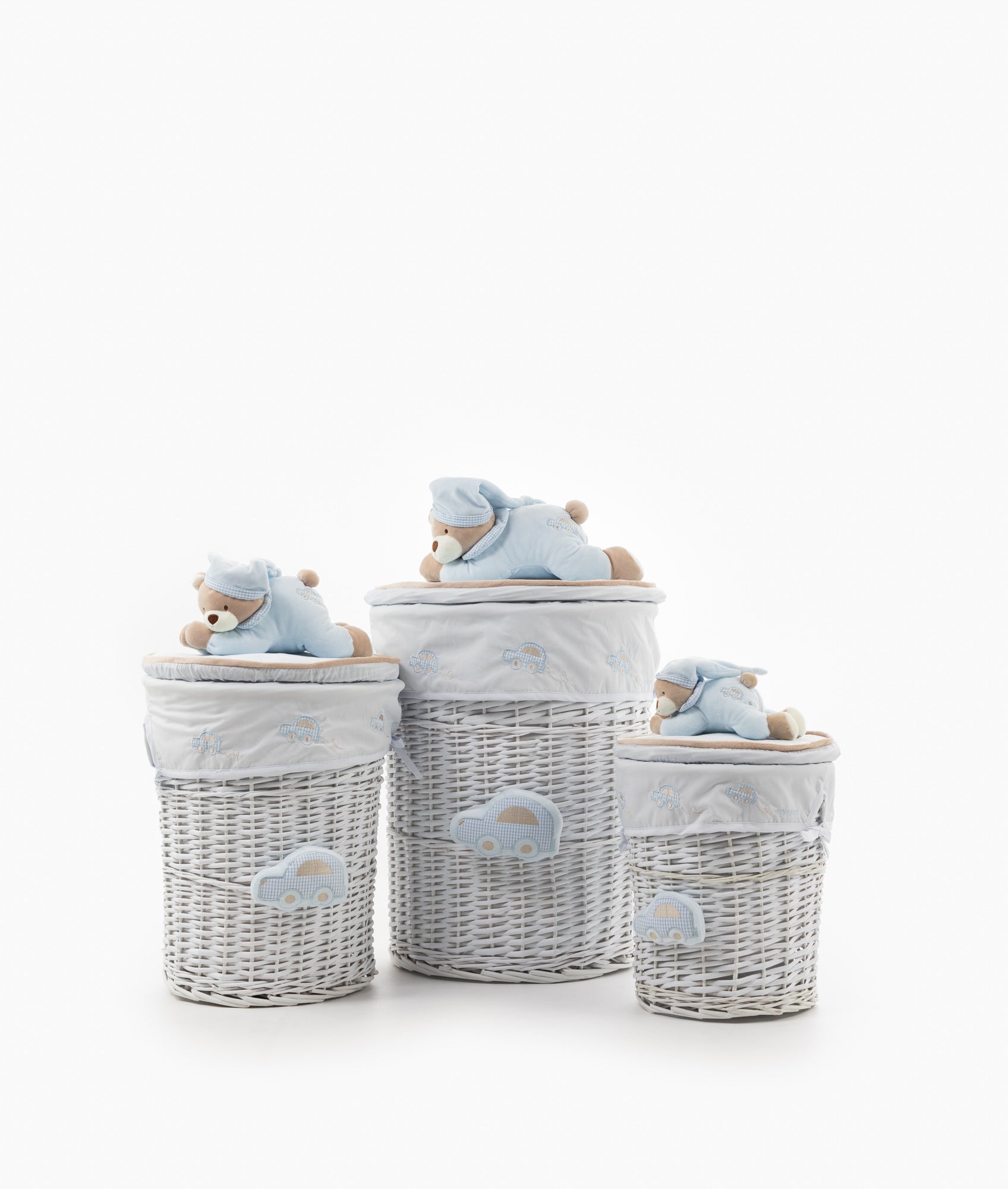 Round Nursery Storage Basket Set | Blue – FLYBYFLY® USA Official Store